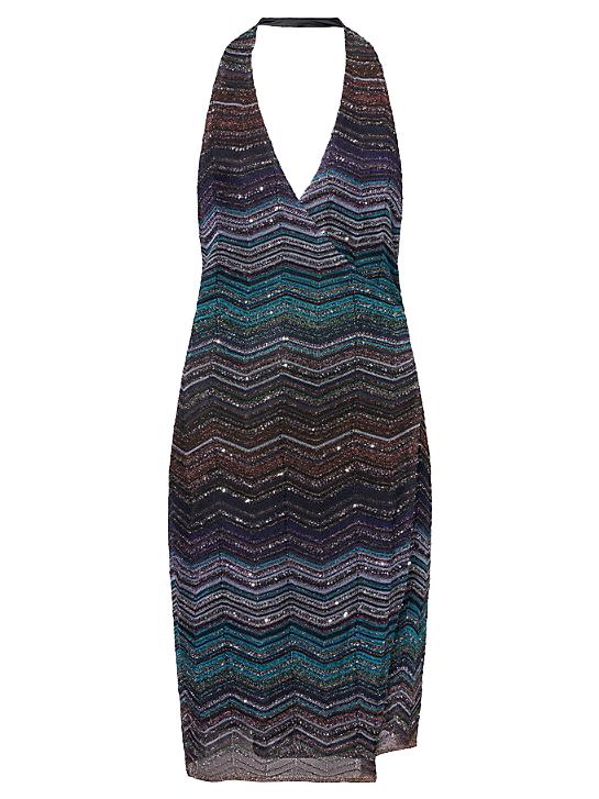 MISSONI Missoni Halterneck Knitted Mini Dress